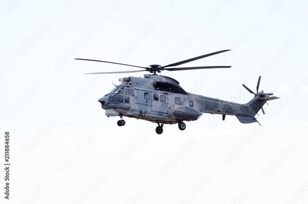 Super puma is a long-range passenger transport all-weather helicopter ...