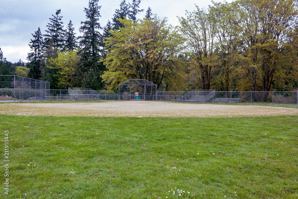baseball diamond at park Stock Photo | Adobe Stock