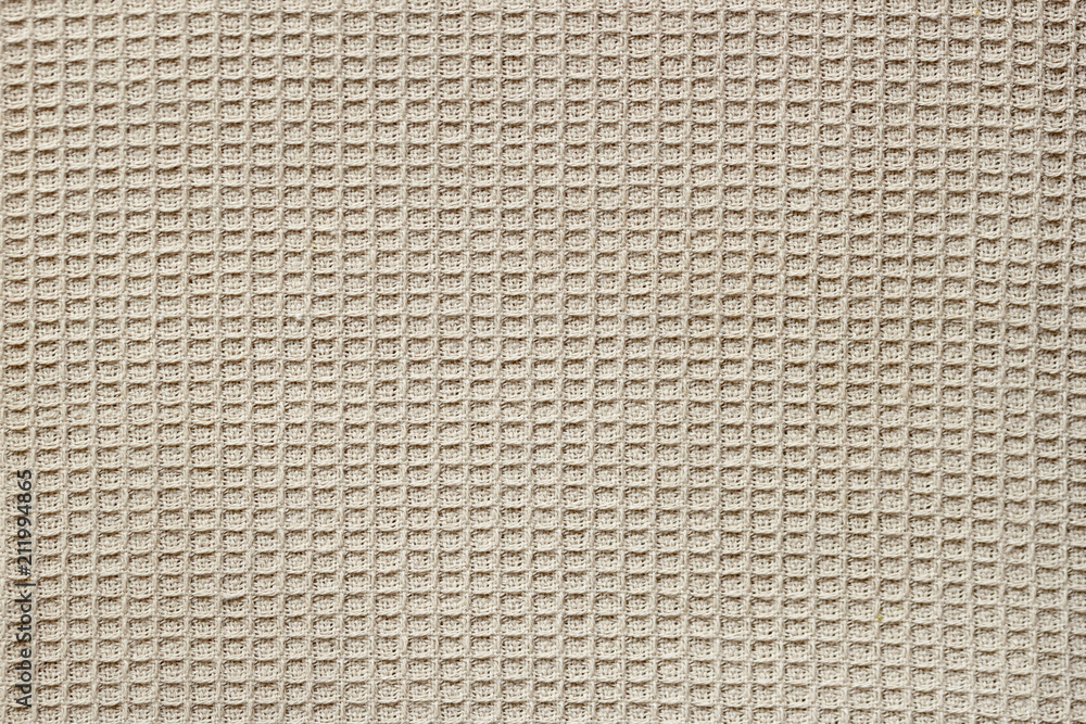 Waffle fabric with visible texture copy space for text, web print ...