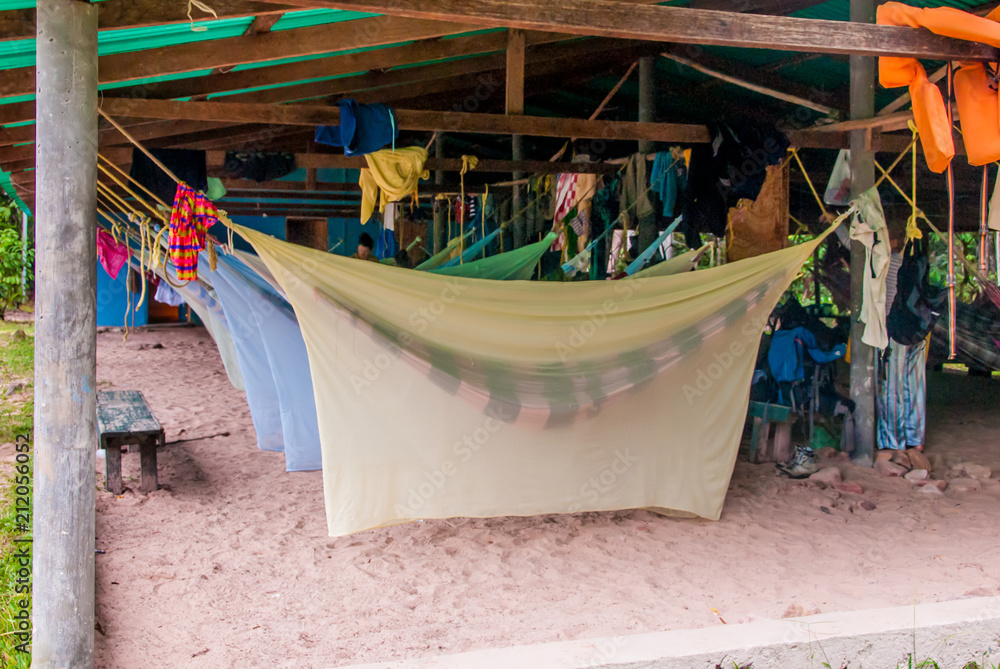 Campamento Ratoncito at Salto Angel, Canaima National Park, Venezuela ...