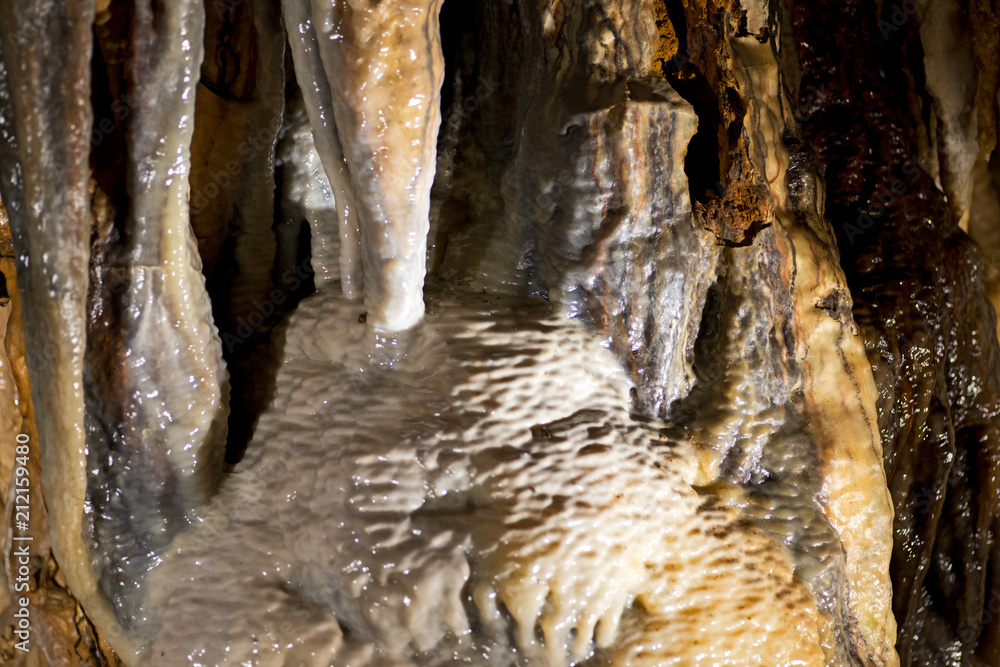 Inside Cave of the Mounds, a natural limestone cave located near Blue ...