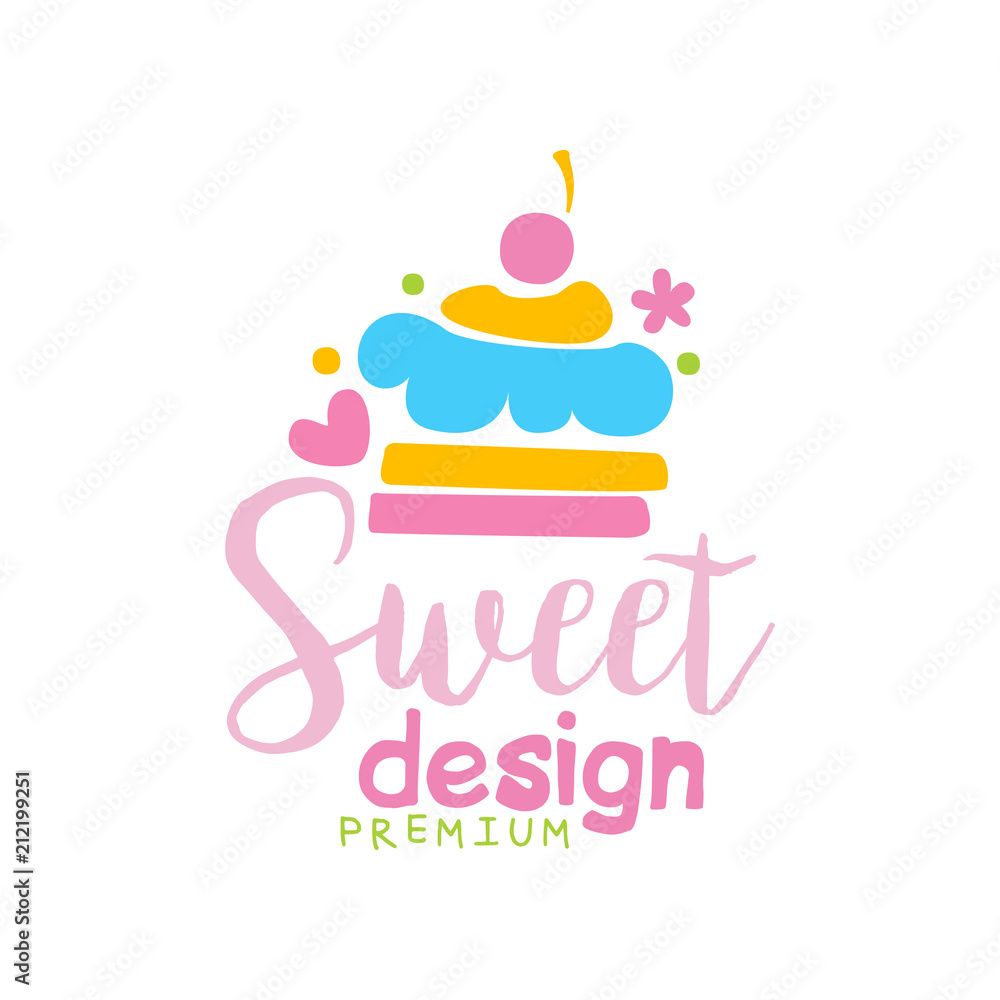 Sweets premium logo design, label for confectionery, candy shop ...