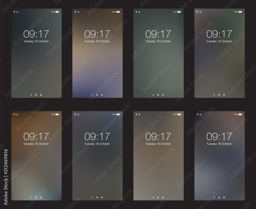 Set abstract dark vertical hd wallpapers for smartphone screen mobile ...