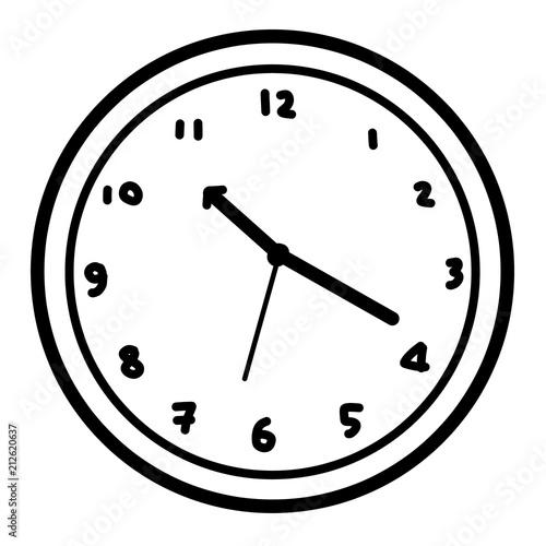 clock / cartoon vector and illustration, black and white, hand drawn ... clock / cartoon vector and illustration, black and white, hand drawn ...