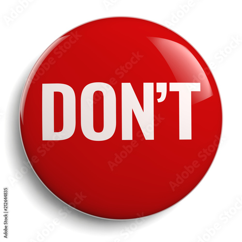 Don't Red Round Symbol Isolated - Buy this stock illustration and ...