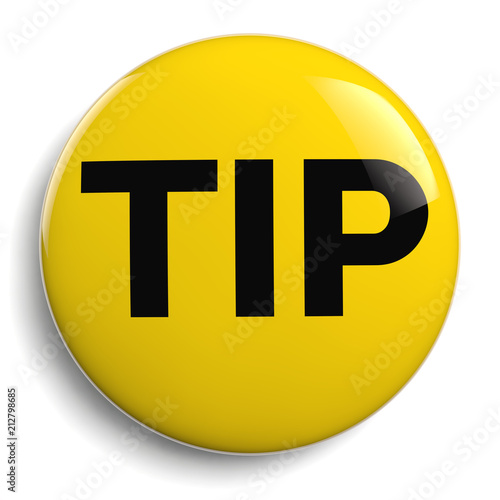 Tip Yellow Symbol Icon Isolated - Buy this stock illustration and ...