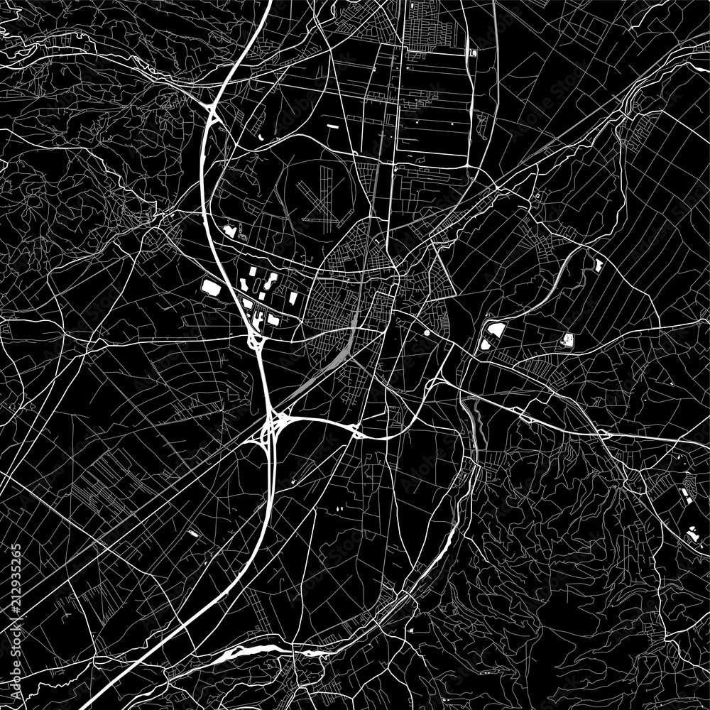 Area map of Wiener Neustadt, Austria Stock Vector | Adobe Stock