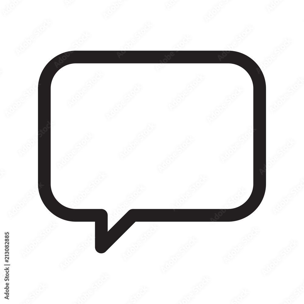 Icon Comment . Logo, design, universal, business, social media. Pixel ...