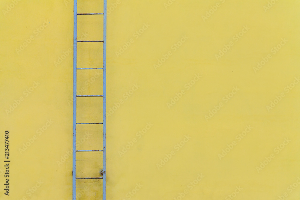 Yellow wall with stairs texture background, minimalistic style for base ...