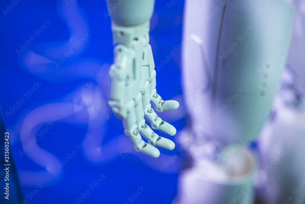 Augmented reality for industry concept. Robotic and Automation system ...