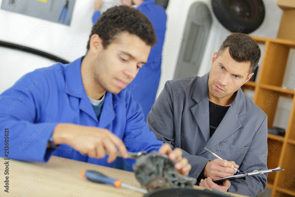 observing and grading the examination Stock Photo | Adobe Stock