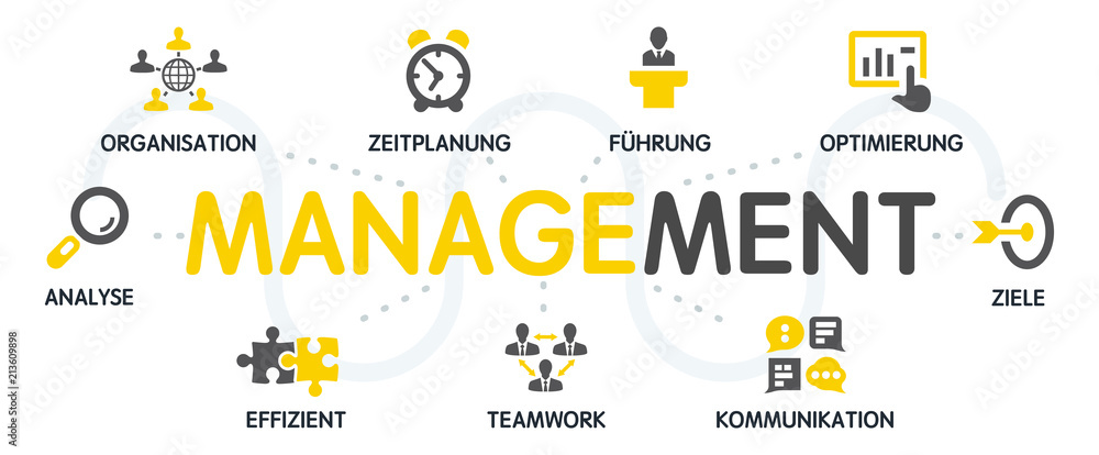 Management Vektor Grafik Icons Piktogramme Stock Vector | Adobe Stock