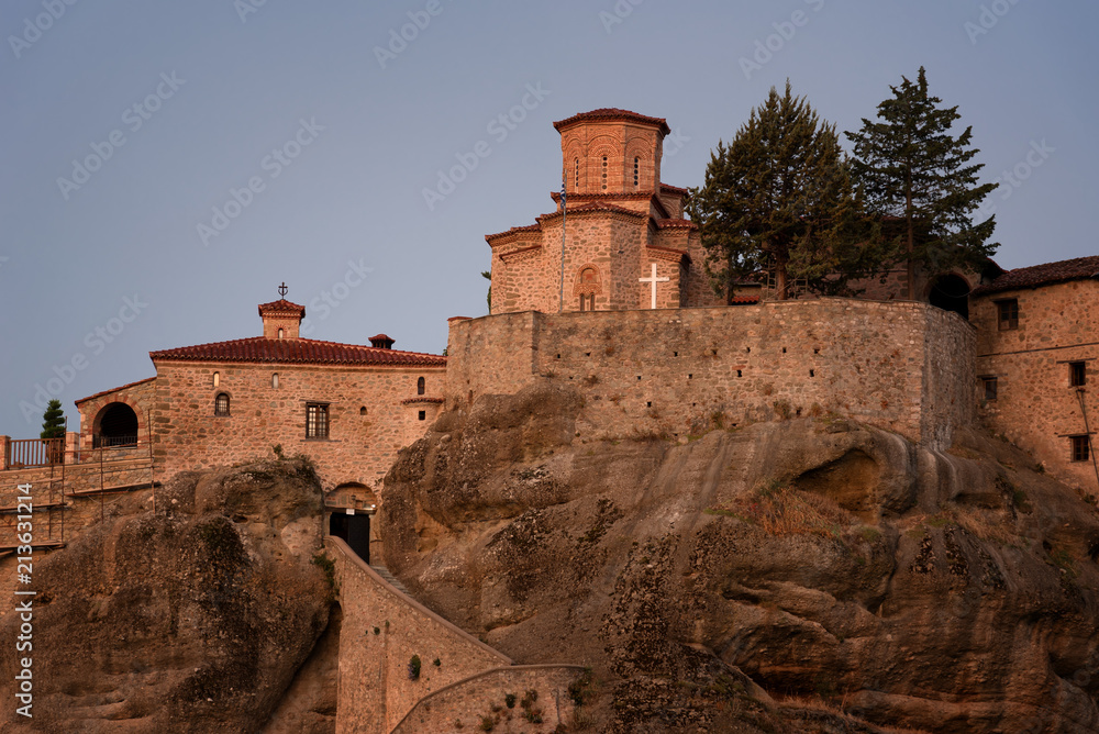 Great Meteoron Monastery. Beautiful scenic view, ancient traditional ...