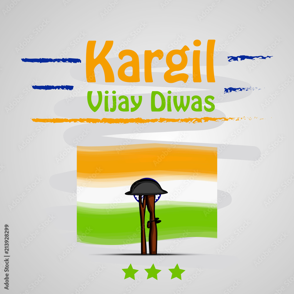 Illustration of Kargil Vijay Diwas Background. Kargil Vijay Diwas is a ...