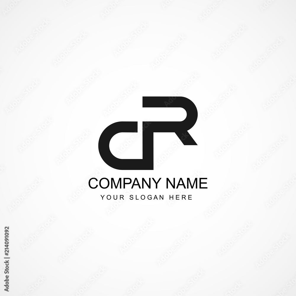 Initial Letter DR Logo Template Design Stock Vector | Adobe Stock