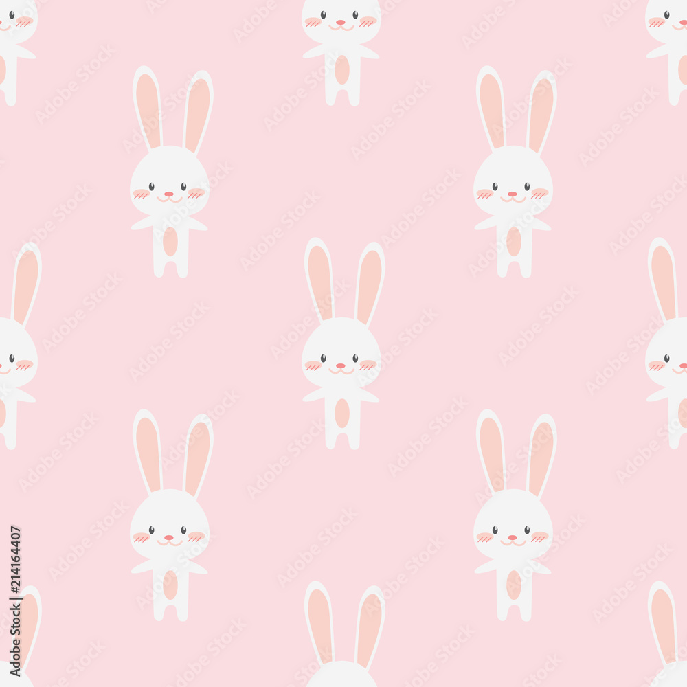 Cute Bunny Cartoon Wallpaper