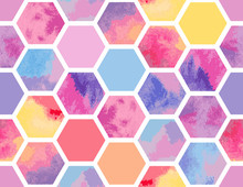 Rainbow Colors Honeycomb Background Free Stock Photo - Public Domain ...