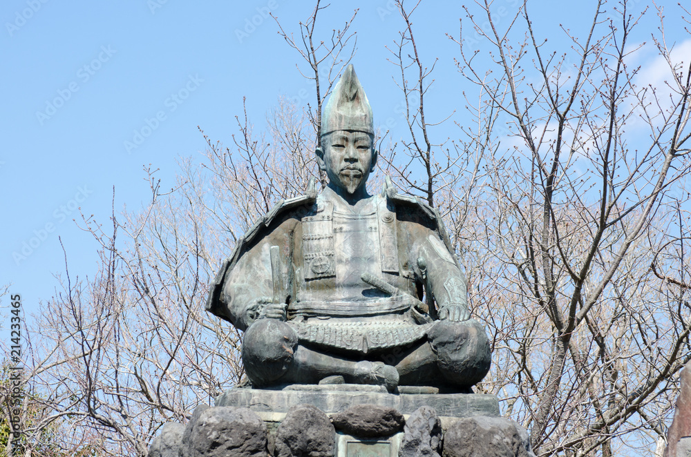Statue of samurai - founder and the first shogun of the Kamakura ...