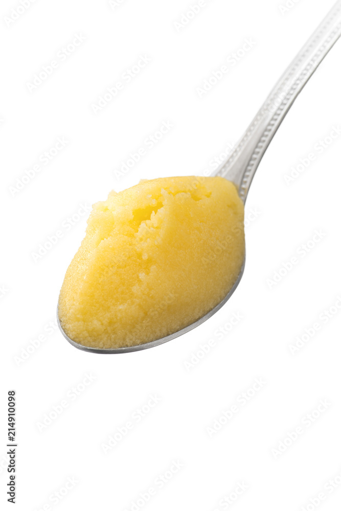 Spoon Full of Ghee Stock Photo | Adobe Stock