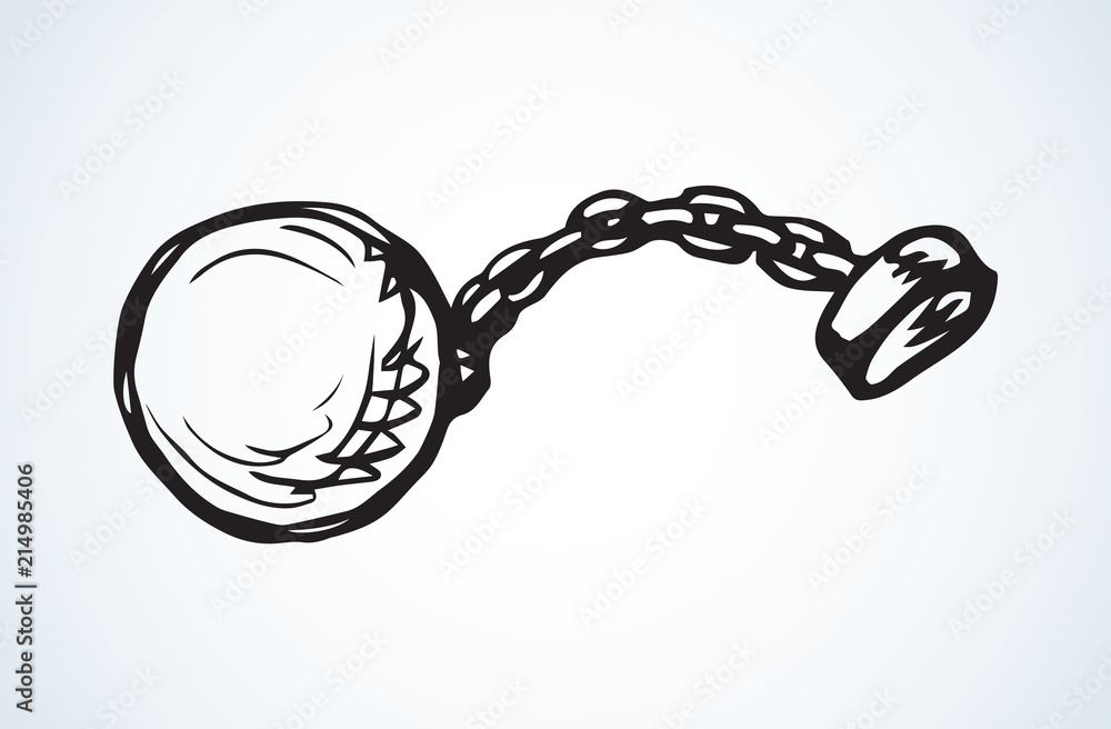 Shackles. Vector drawing Stock Vector | Adobe Stock