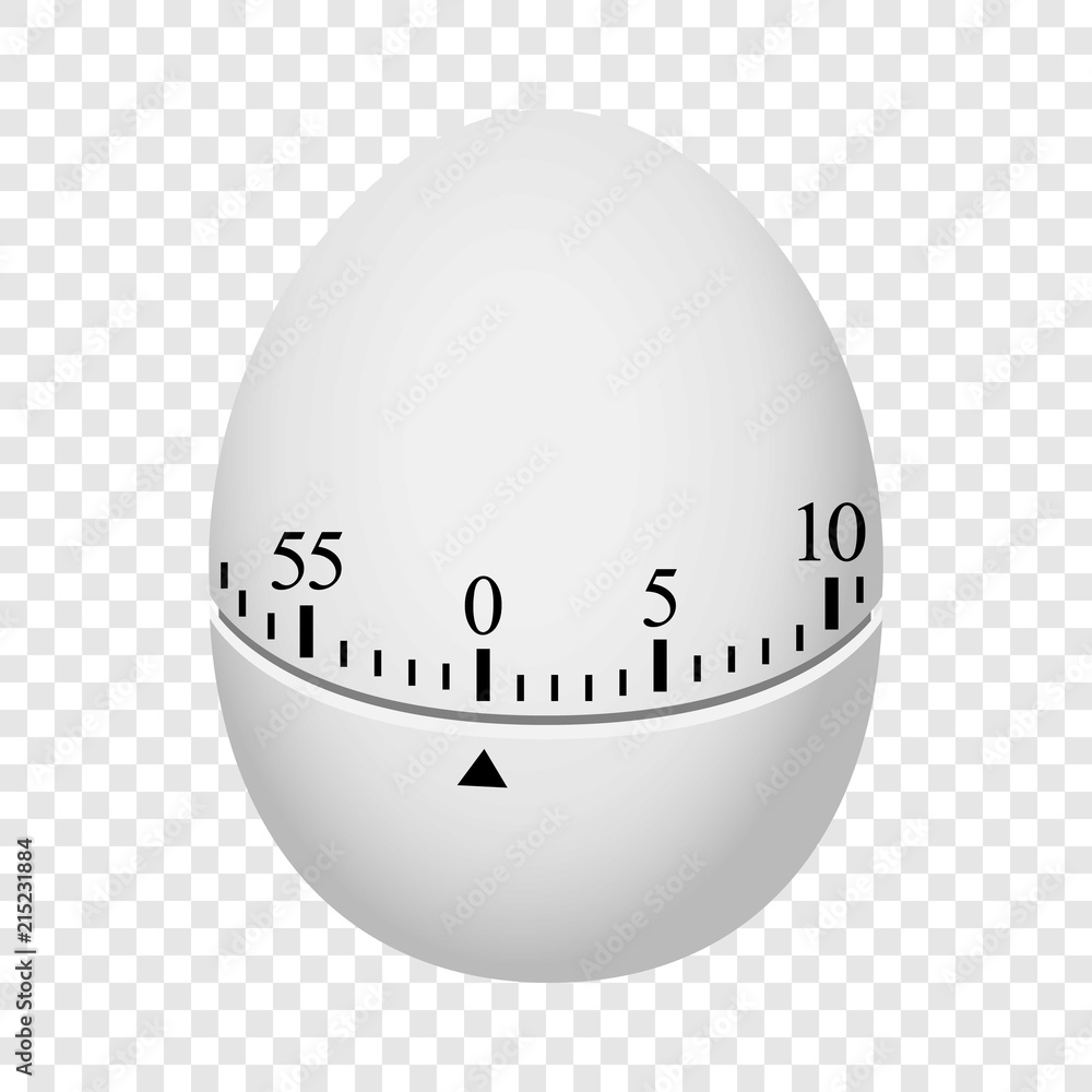 Egg timer mockup. Realistic illustration of egg timer vector mockup for ...