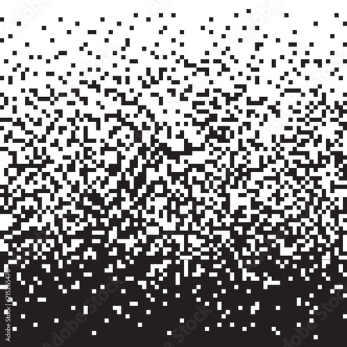 Pixel mosaic background. Black and white monochrome gradient. Geometric ...