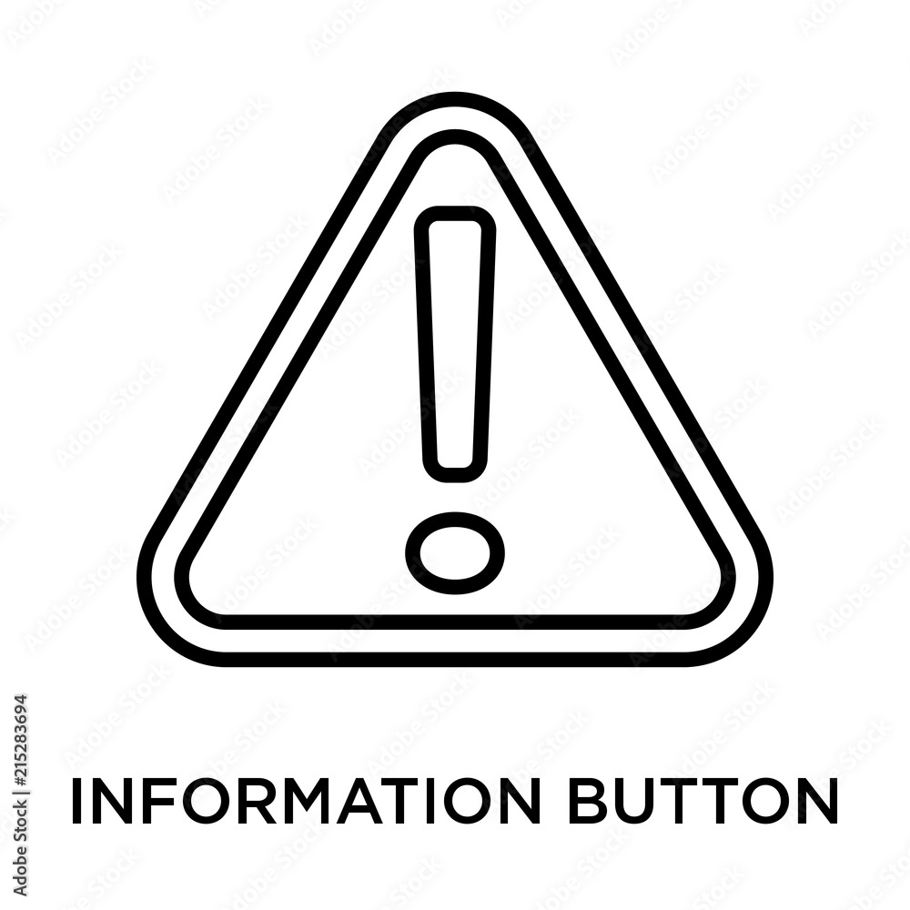 information button icon on white background. Modern icons vector ...