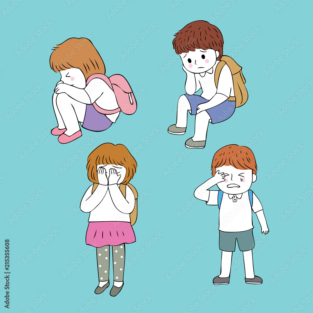 Crying Student Clipart