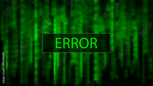 Computer screen error templates. Hacked. Cyber attack Digital ...