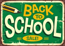 Vintage Back To School Poster Free Stock Photo - Public Domain Pictures