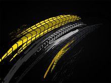New Yellow Car Tire And Rim Free Stock Photo - Public Domain Pictures