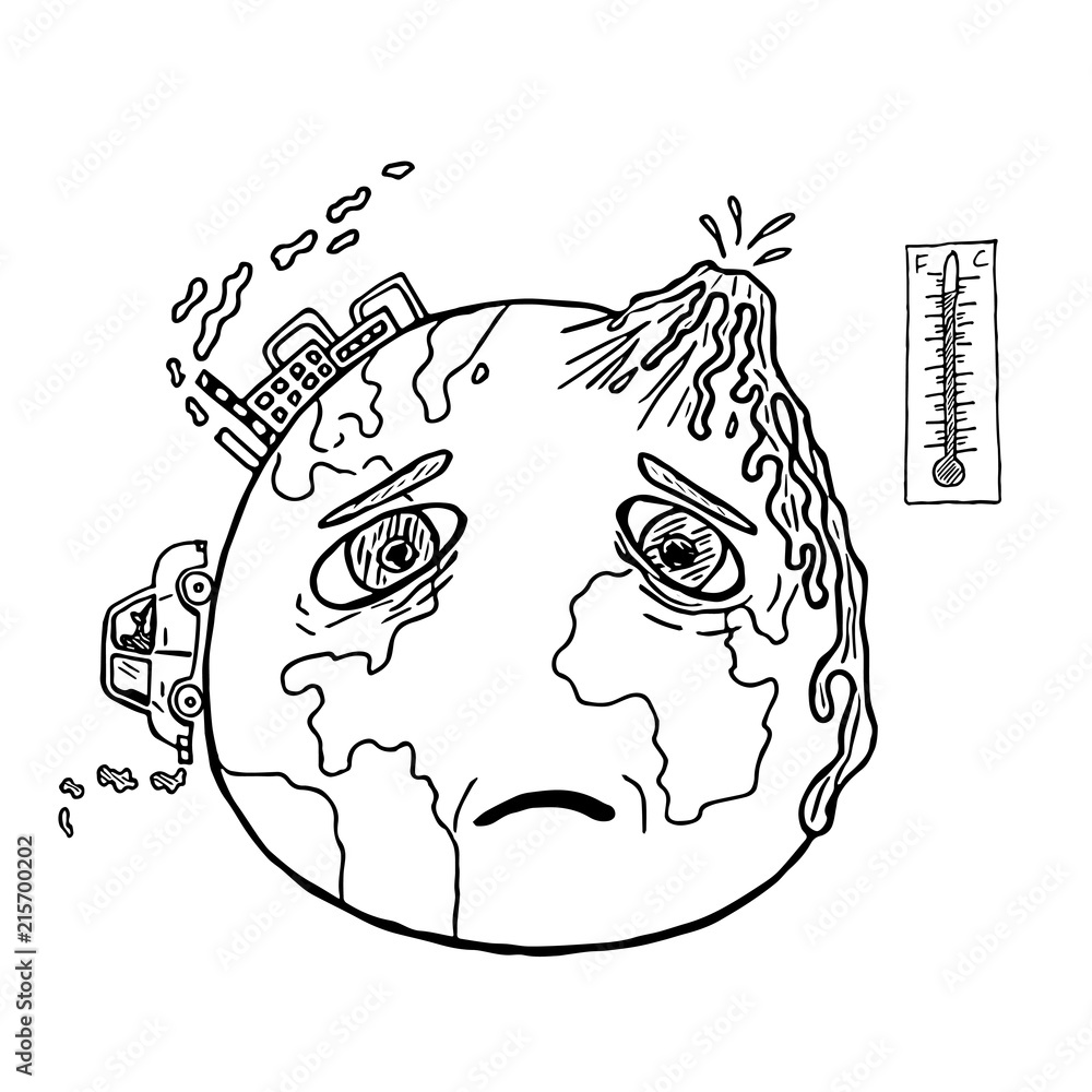 earth crying face