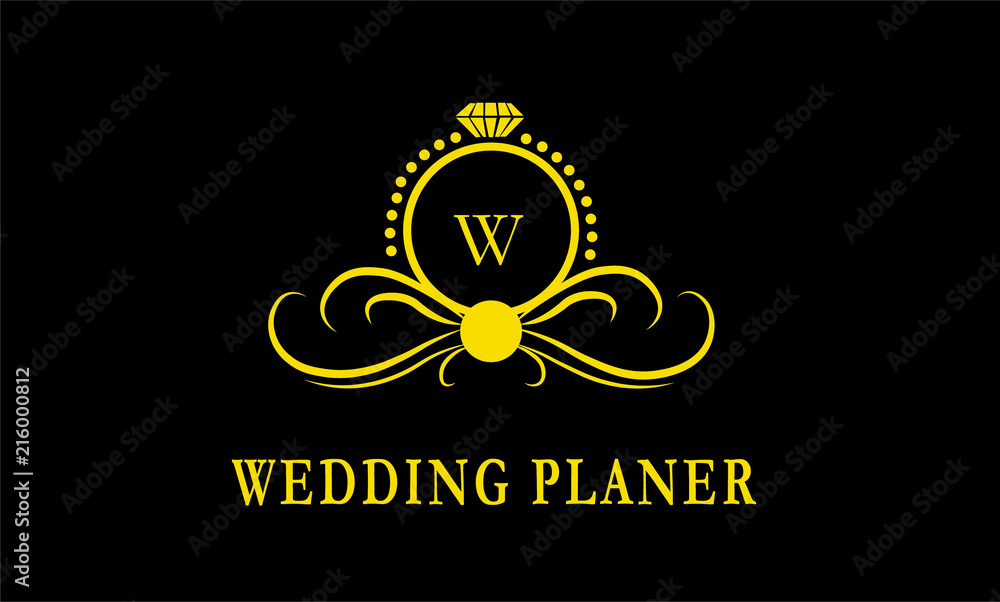 Wedding planer Logo Stock Vector | Adobe Stock