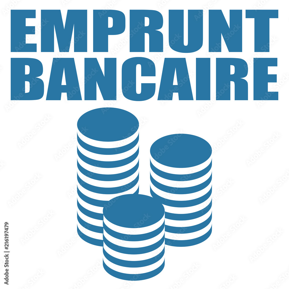 Logo emprunt bancaire. Stock Vector | Adobe Stock