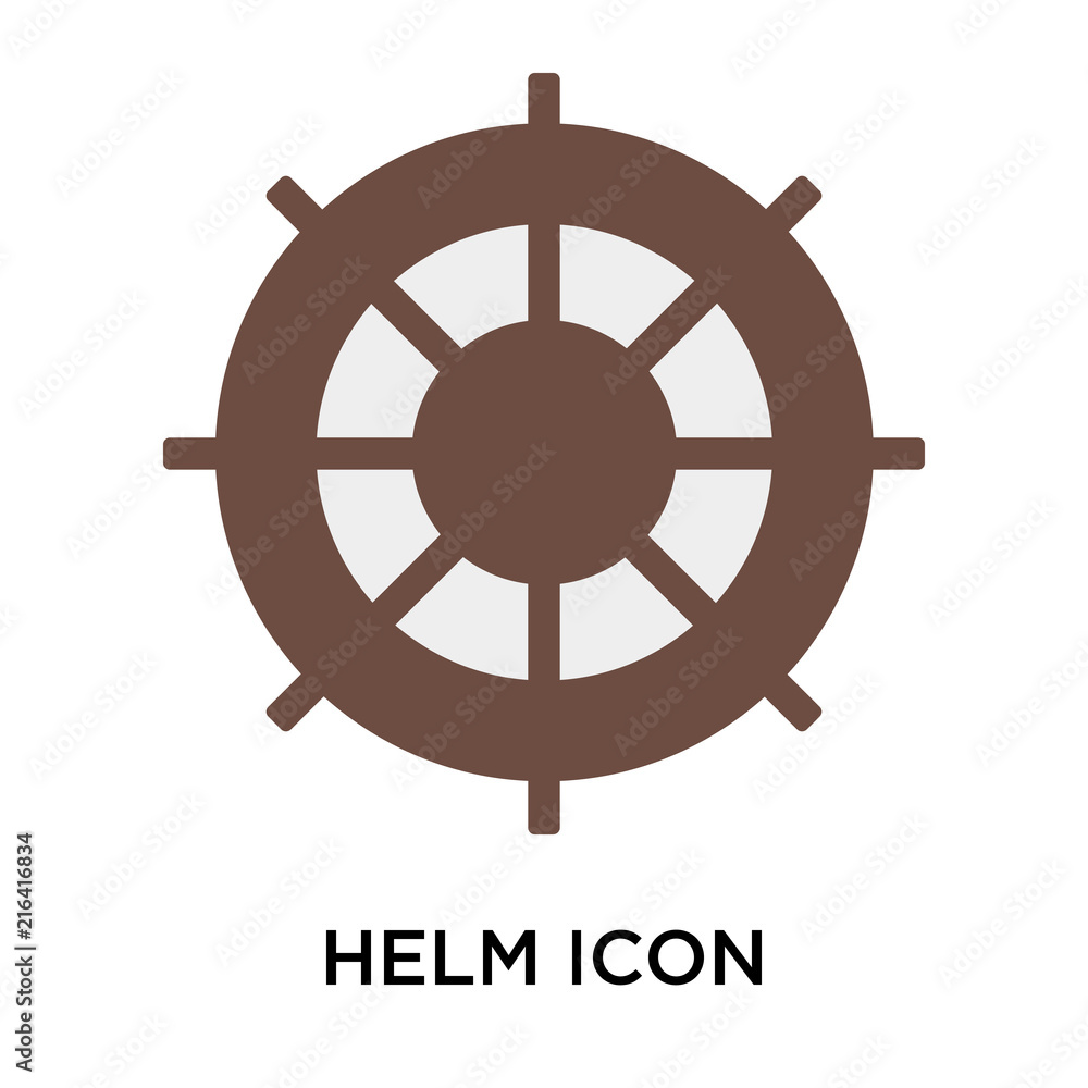 helm icons isolated on white background. Modern and editable helm icon ...