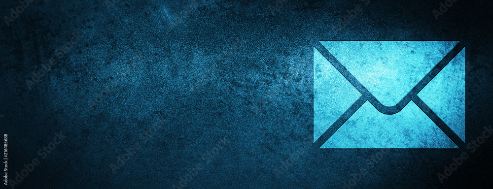 Email icon special blue banner background Stock Illustration | Adobe Stock