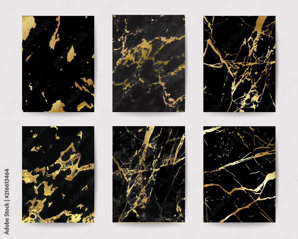 marble background vector collection design for wedding invitation cards ...