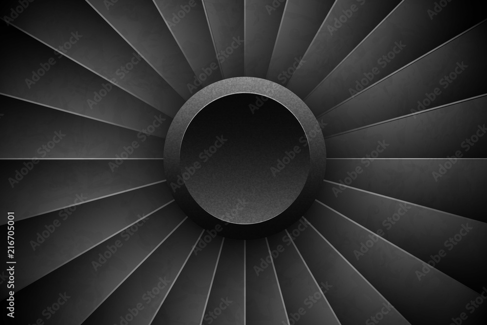 Stock-Vektorgrafik „Jet Engine Turbine horizontal background. Detailed ...