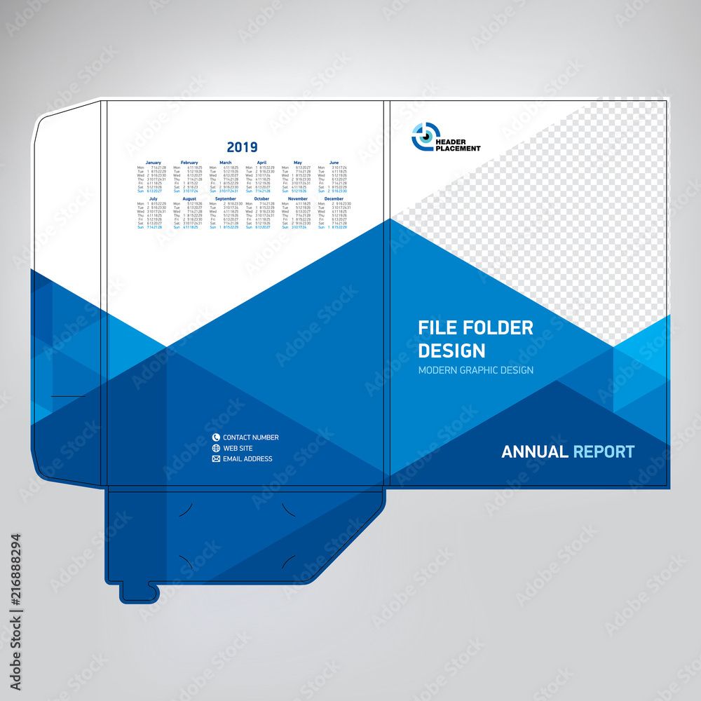 Business folder for files, design. The layout is for posting ...
