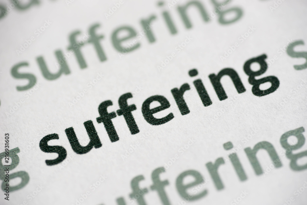 suffering word type