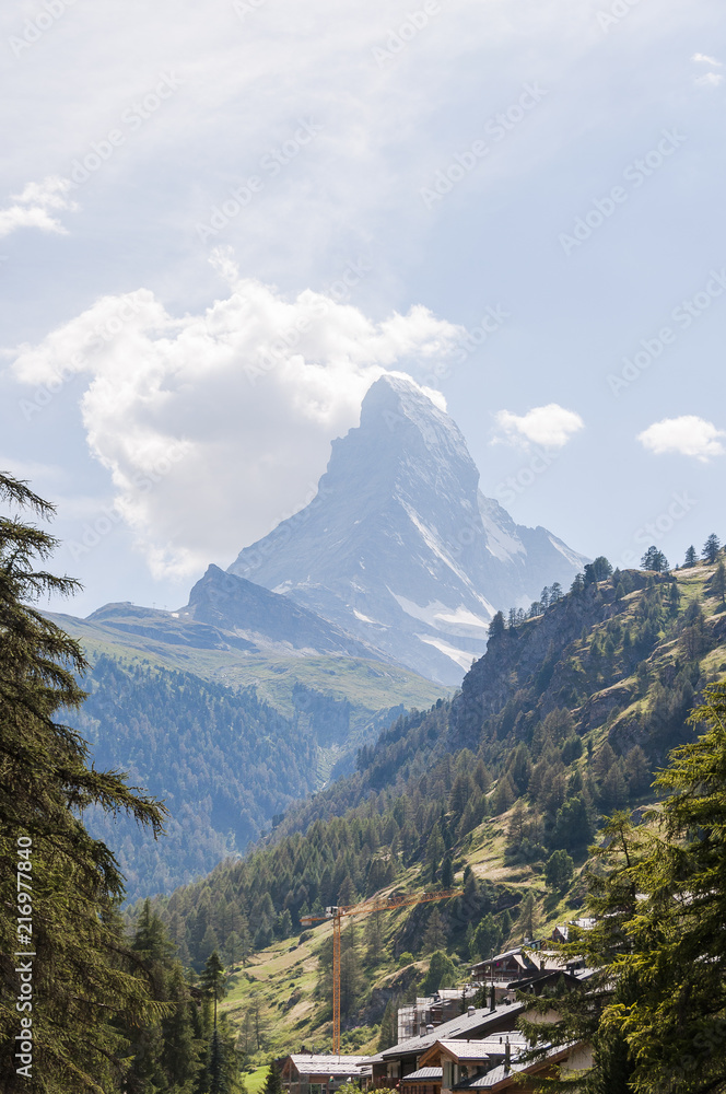 Zermatt, Matterhorn, Alpen, Schweizer Berge, Wallis, Wanderweg ...