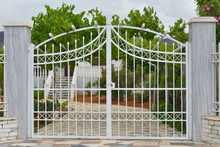 Brick Gated Entry Free Stock Photo - Public Domain Pictures