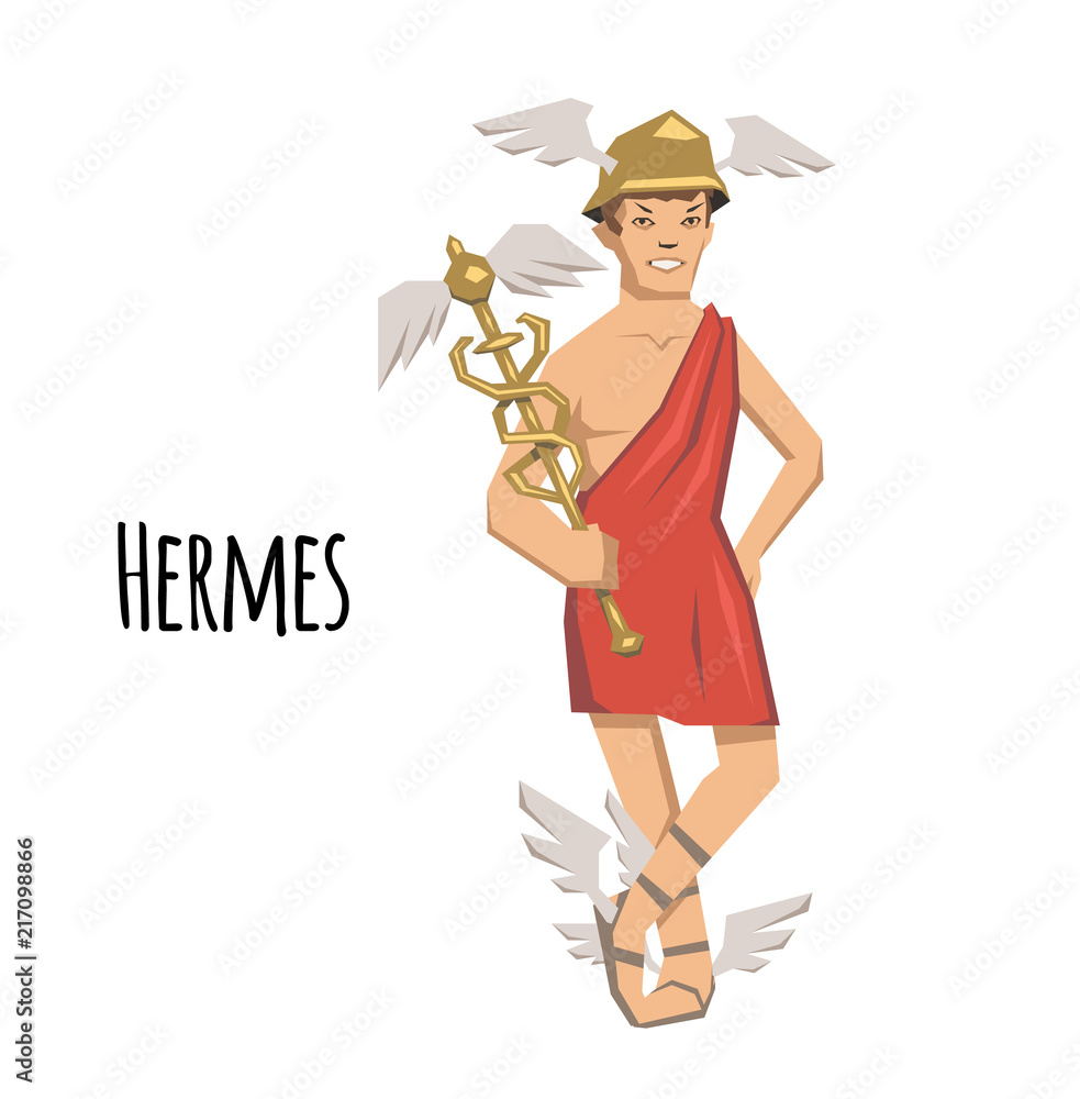 Hermes, ancient Greek god of Roadways, Travelers, Merchants and Thieves ...