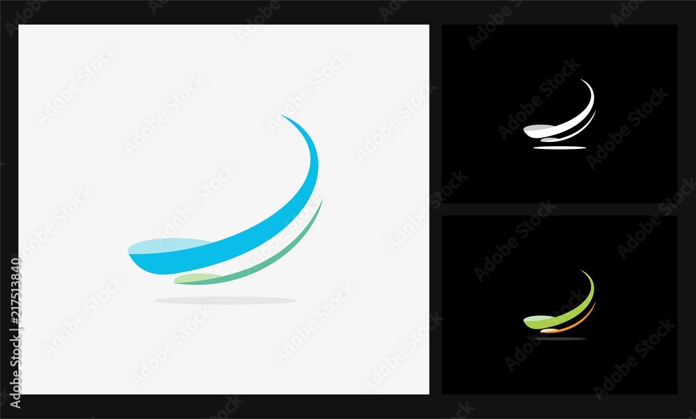 line swirl connect logo Stock Vector | Adobe Stock