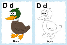 D Is For Duck ABC 1923 Free Stock Photo - Public Domain Pictures