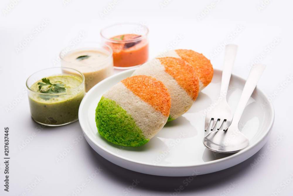 Tiranga Idly or Idli made using Indian National Flag colours like ...