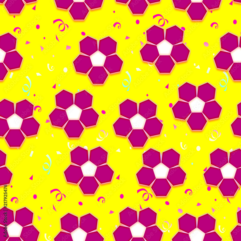 patron background flores fiesta Stock Illustration | Adobe Stock