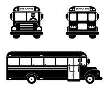 Silhouette Black, School Bus, Png Free Stock Photo - Public Domain Pictures