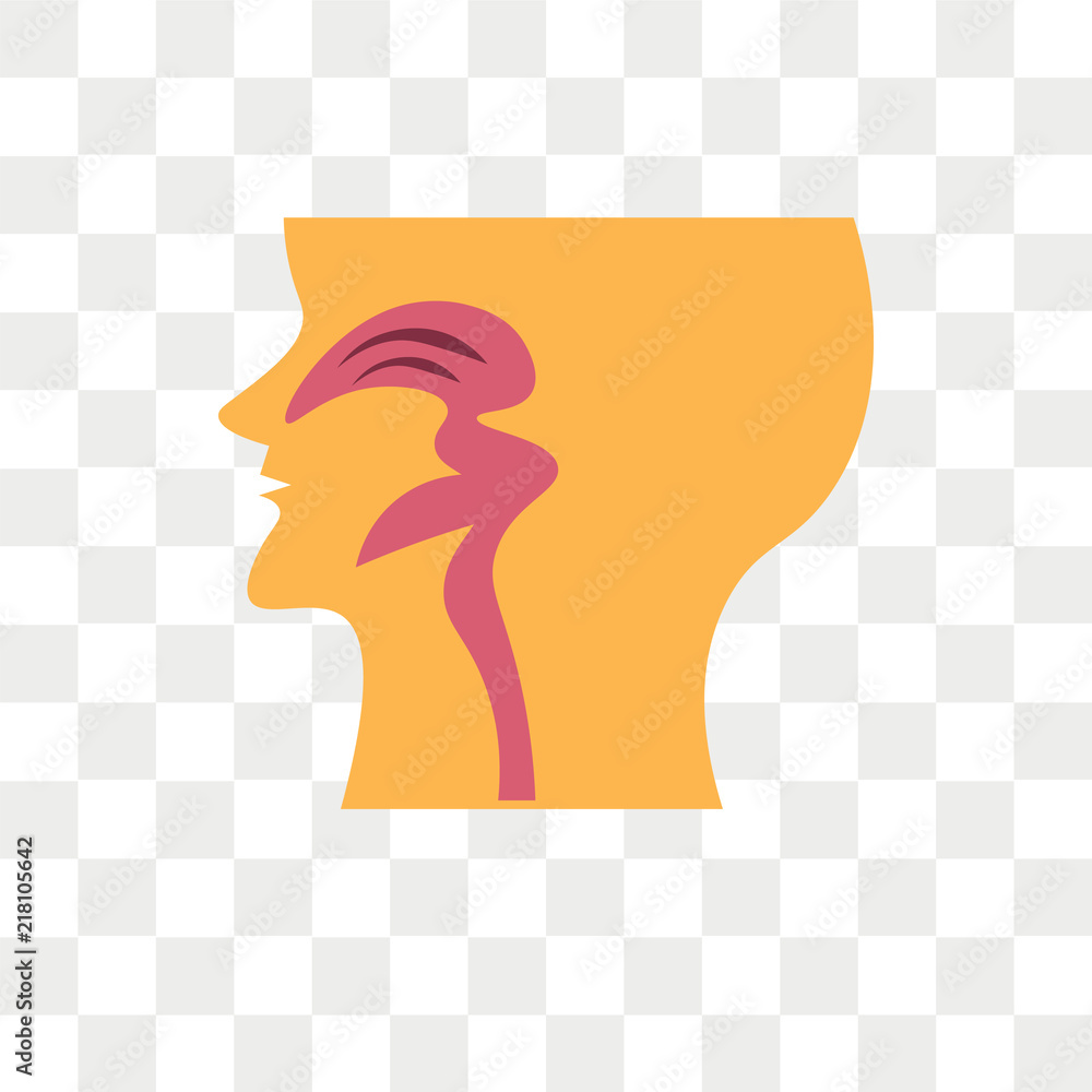 Nasal vector icon isolated on transparent background, Nasal logo design ...