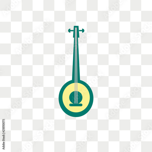 Banjo vector icon isolated on transparent background, Banjo logo design ...